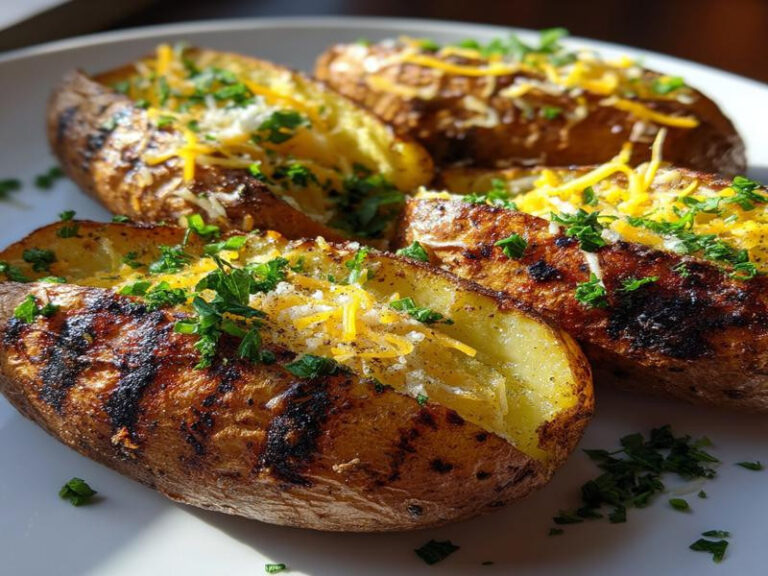 Grilled Baked Potato Perfection - Delish Moments