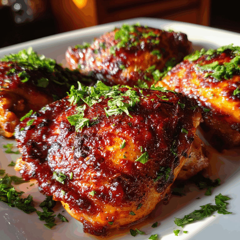 BBQ Baked Chicken Thighs: Fall-Off-the-Bone Delicious - Delish Moments